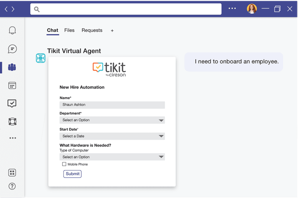 Tikit | Microsoft Teams Ticketing System | Help Desk Software