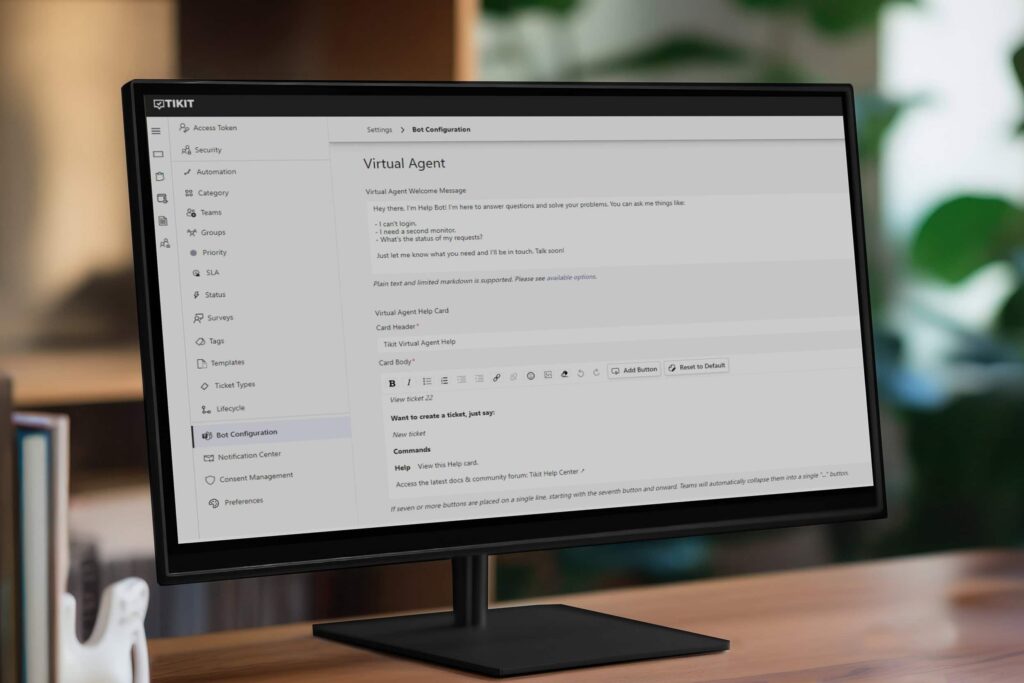 Tikit Virtual Agent Provides Greater Customization with Help Card - Cireson