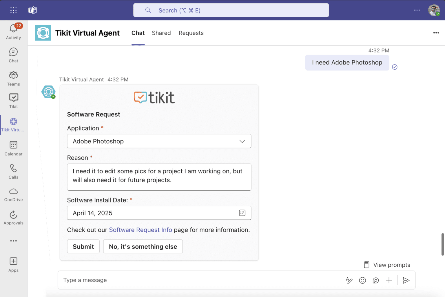 Tikit | Microsoft Teams Ticketing System | Help Desk Software