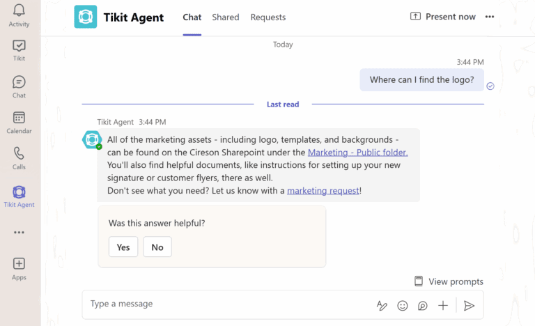 Tikit | Microsoft Teams Ticketing System, Help Desk Software